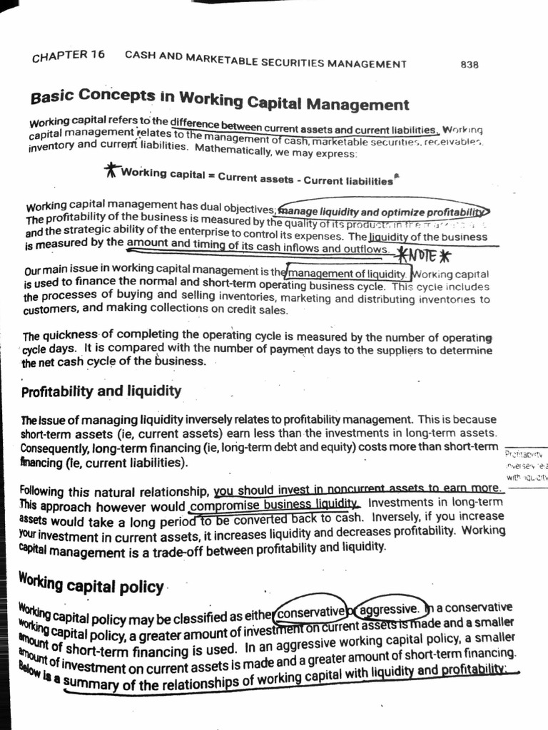 Business Finance Pdf Working Capital Interest
