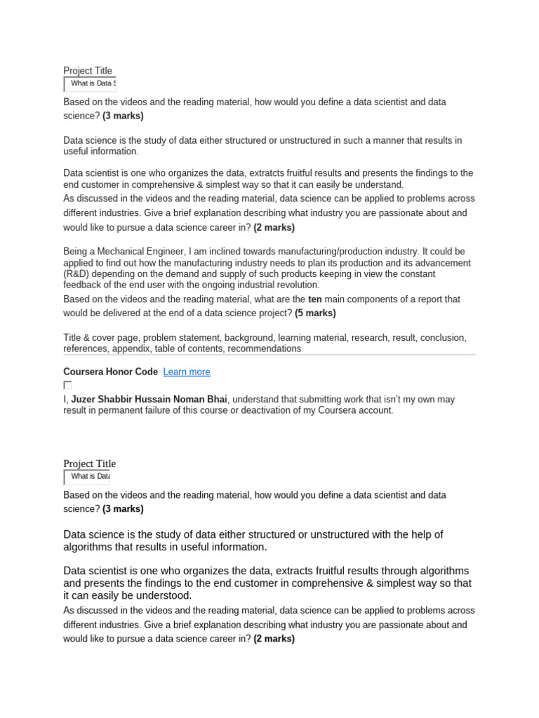 Data Science Assignment 1 | PDF | Data Science | Science