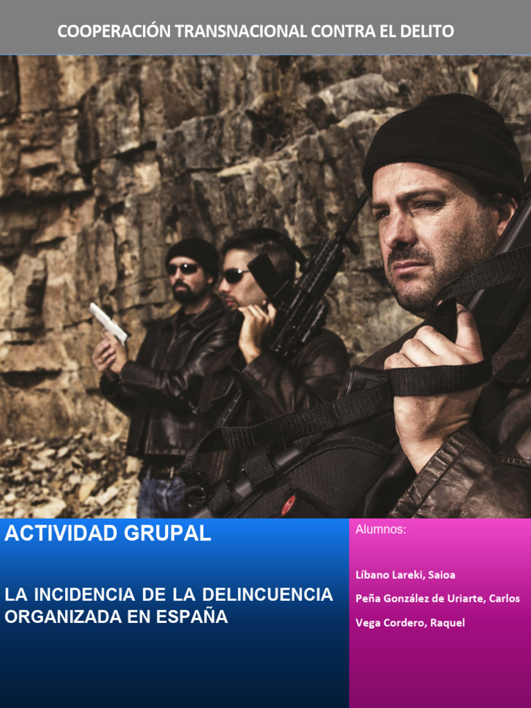 Act. Grupal - Incidencia Crimen Organizado en España | PDF | Derecho penal | Crímenes
