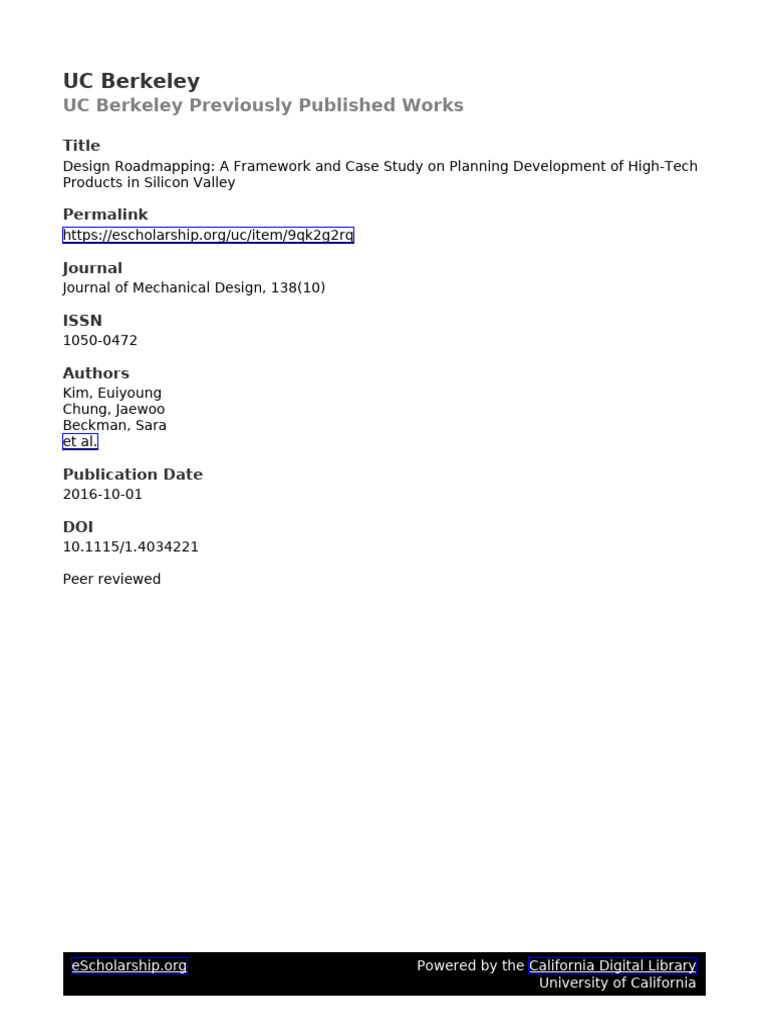 UC Berkeley Previously Published Works | PDF | Prototype | Data