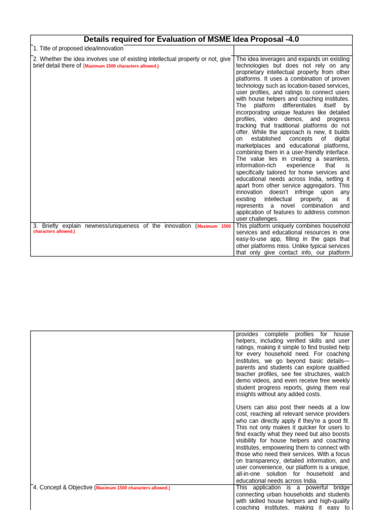 MSME 4.0 Format | PDF | Intellectual Property | Mobile App