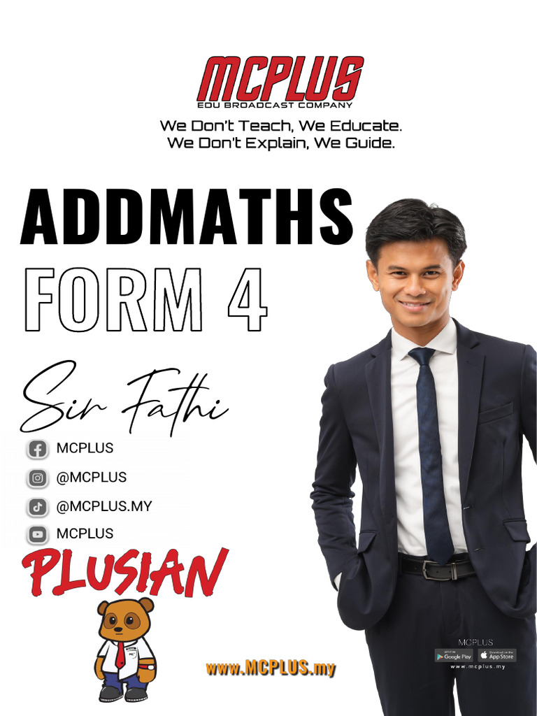 Form 4 Addmaths MR Fathi 12.11.2024 | PDF