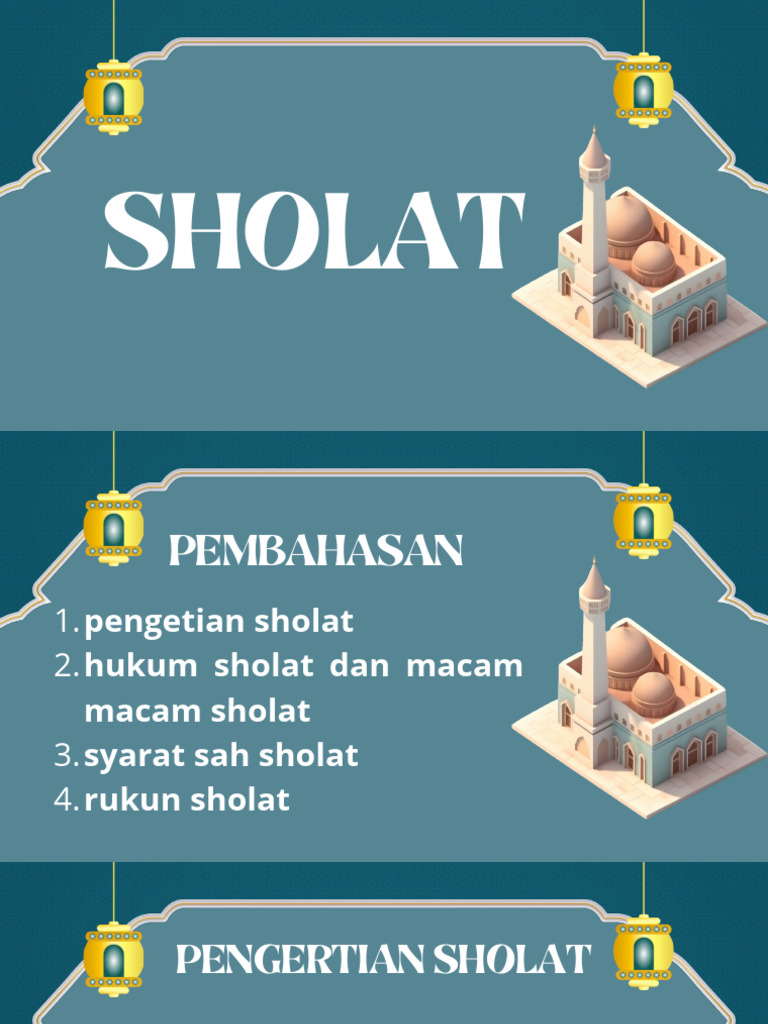 Panduan Lengkap Hukum dan Rukun Sholat | PDF