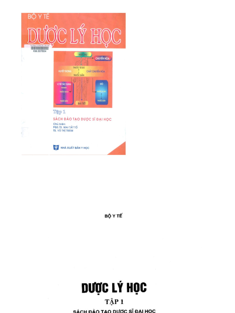 Duoc Ly Hoc (DSDH) - Tap 1 - Bo y Te | PDF