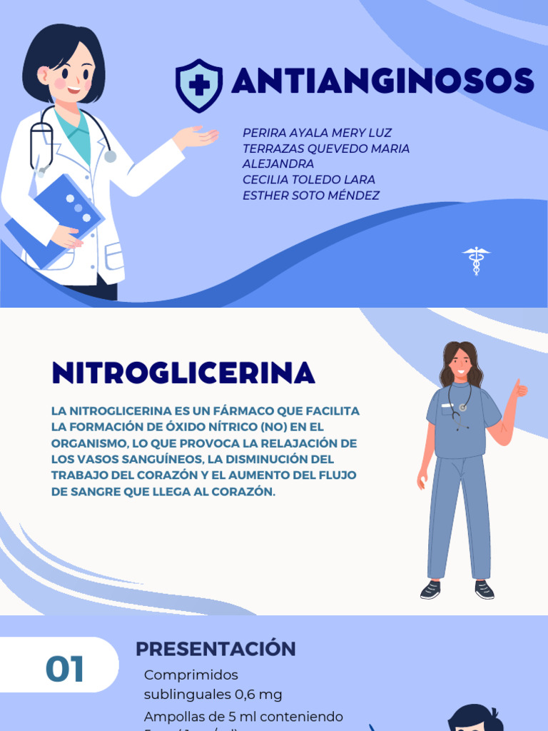 Antianginosos | PDF | Medicamentos con receta | Medicina CLINICA