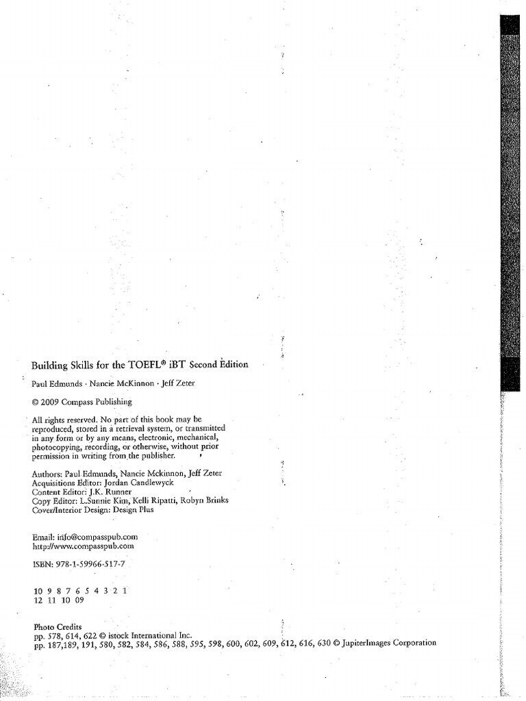 Building Skills For The TOEFL IBT (2nd Edition) | PDF