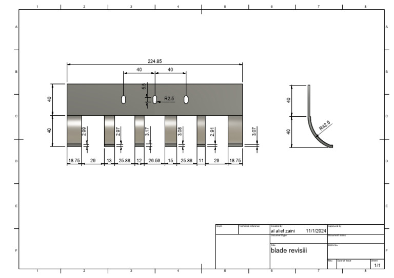 Comb Blade Revisi | PDF