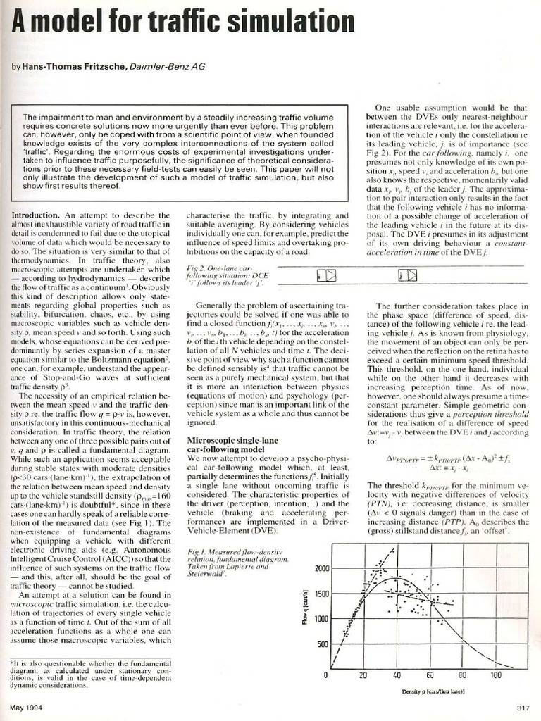 Traffic Simulation Model Development | PDF | Simulation
