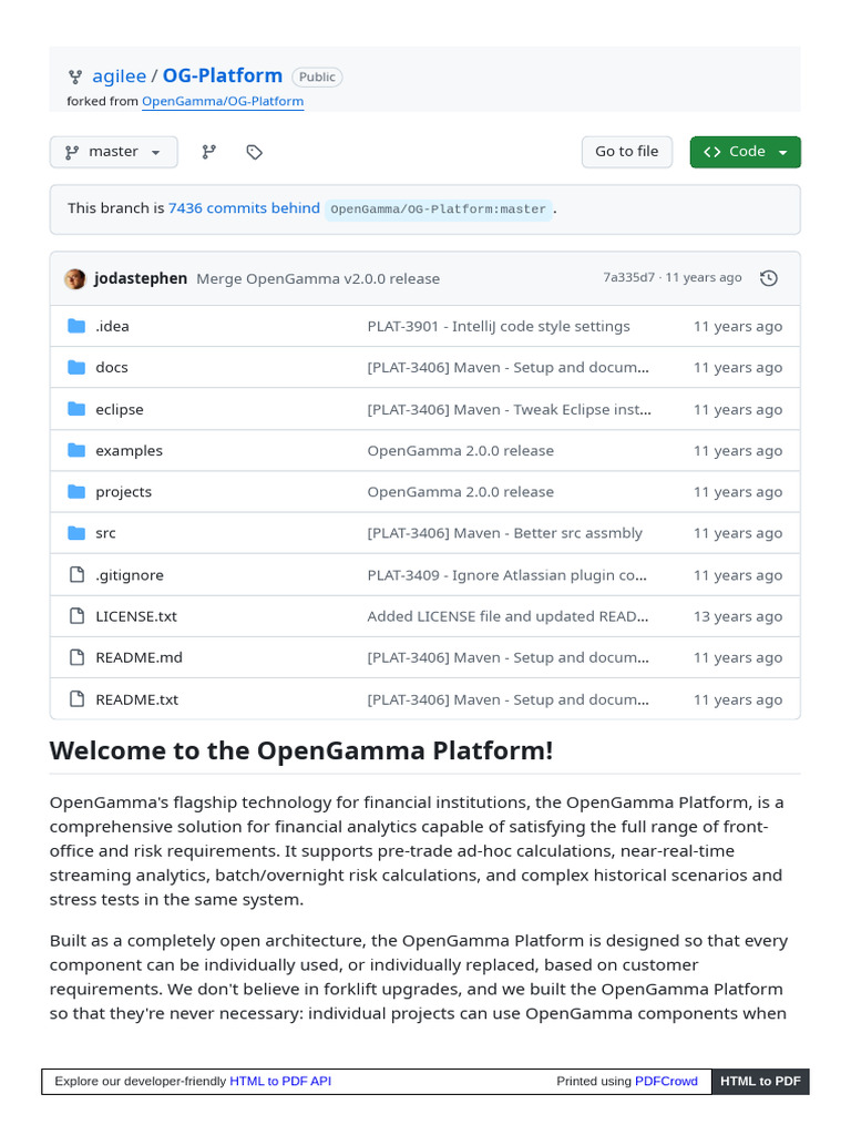 Github Com Agilee OG Platform | PDF | Computing | Software