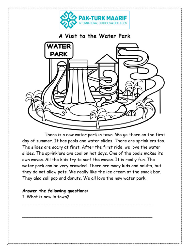 Visit to the New Water Park | PDF | Science & Mathematics