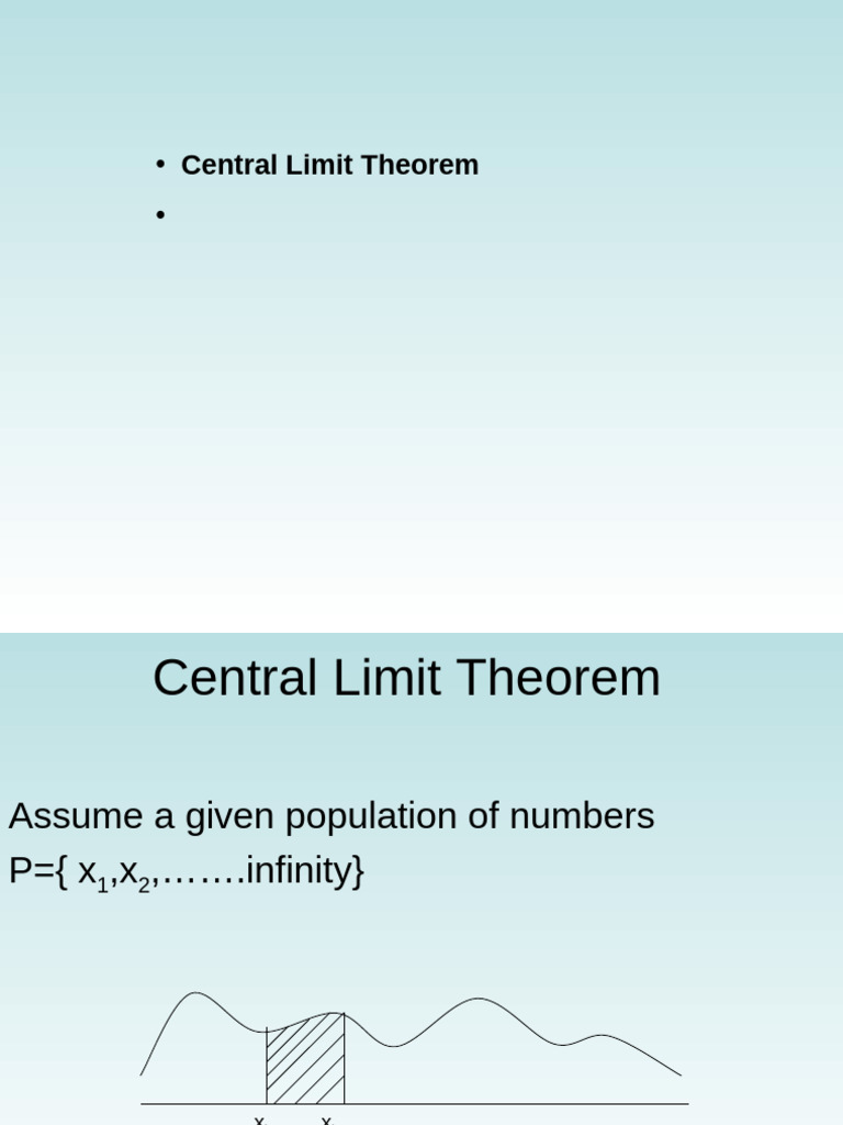 Central Limit Theorem | PDF