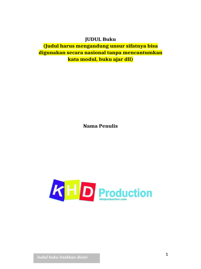 Template Draft Buku Buku Referensi DLL Unesco | PDF