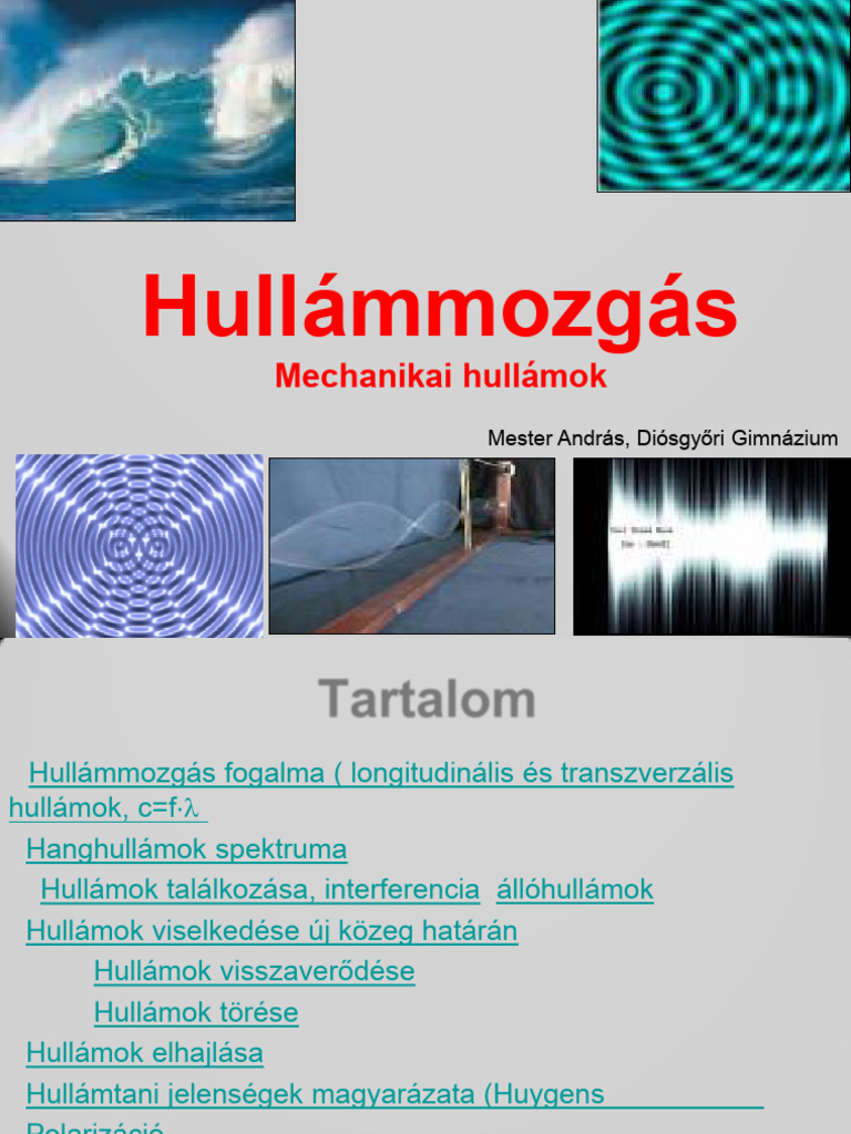 Mechanikai Hullamok 2019 | PDF