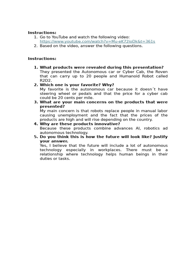 Assignment Class 2 | PDF | Technology & Engineering