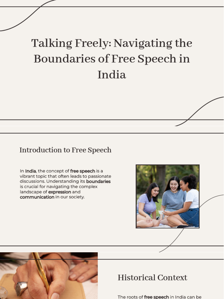 Slidesgo Talking Freely Navigating The Boundaries of Free Speech in ...