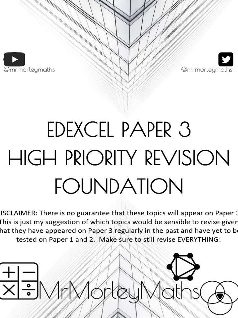 Edexcel Paper 3 High Priority Revision Foundation | PDF | Computers