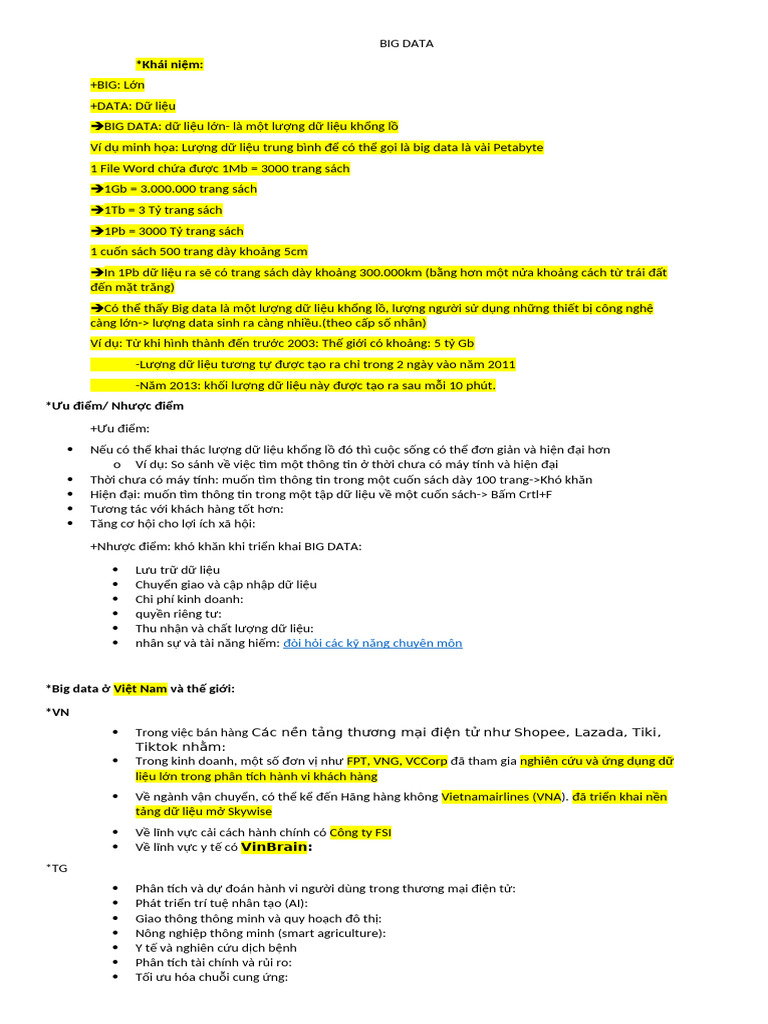 BIG DATA Slide | PDF