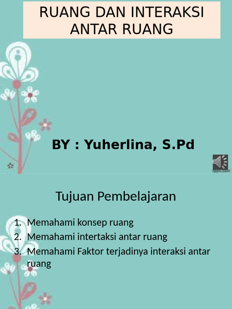 Ruang Dan Interaksi Antar Ruang | PDF