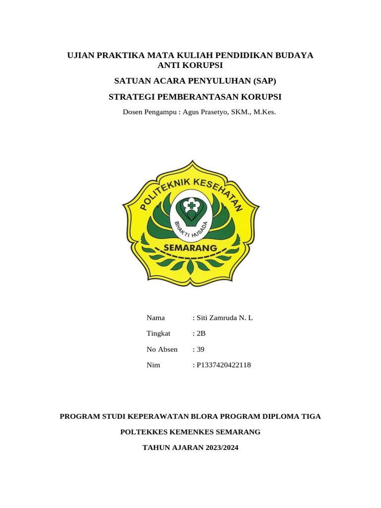 Strategi Efektif Pemberantasan Korupsi | PDF | Pengelolaan Keuangan & Uang | Politik