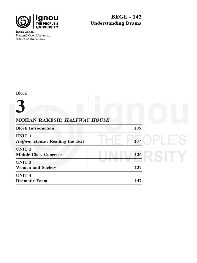 Mohan Rakesh - Halfway House | PDF | Social Science | History