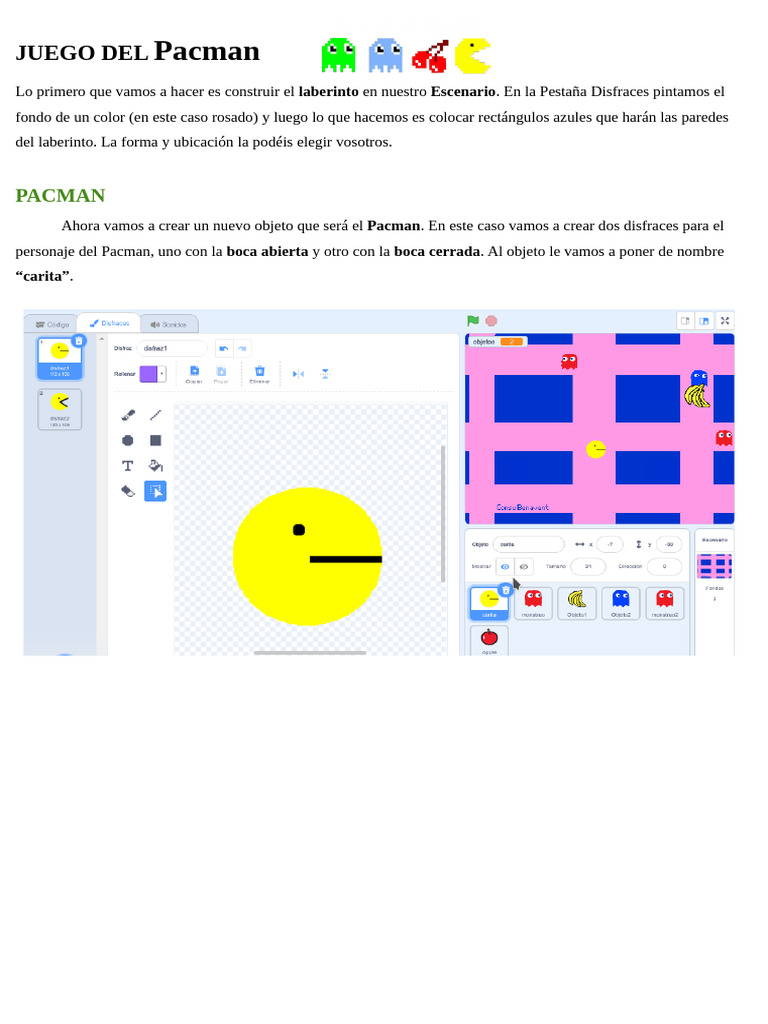 Práctica - Pacman | PDF | Juegos y actividades