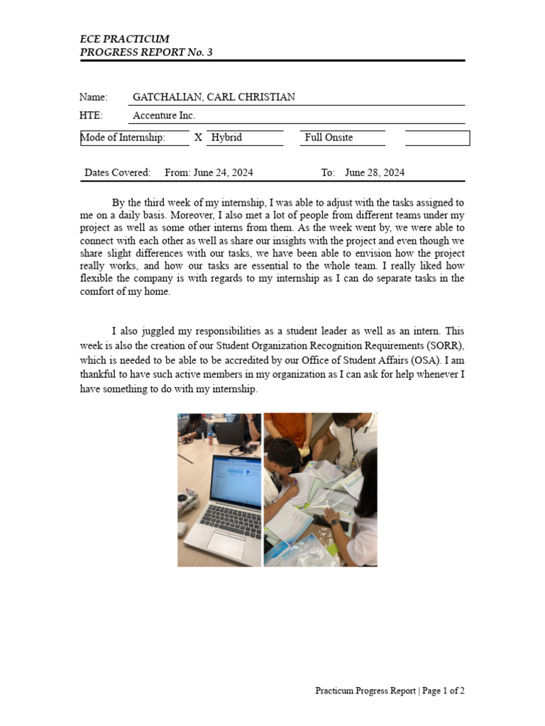 GATCHALIAN ProgressReport3 | PDF