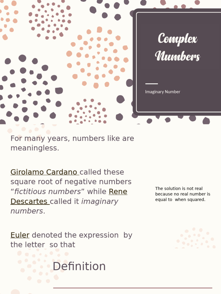Understanding Imaginary Numbers Explained | PDF