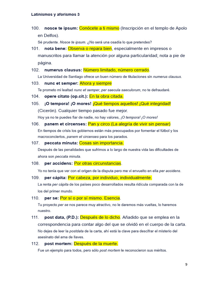 Aforismos y Latinismos 3 | PDF | Derecho