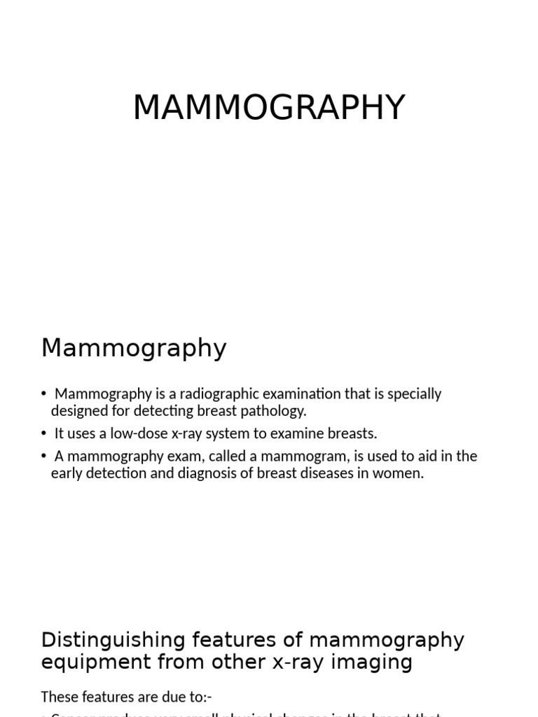 X Mammography | PDF | X Ray | Mammography