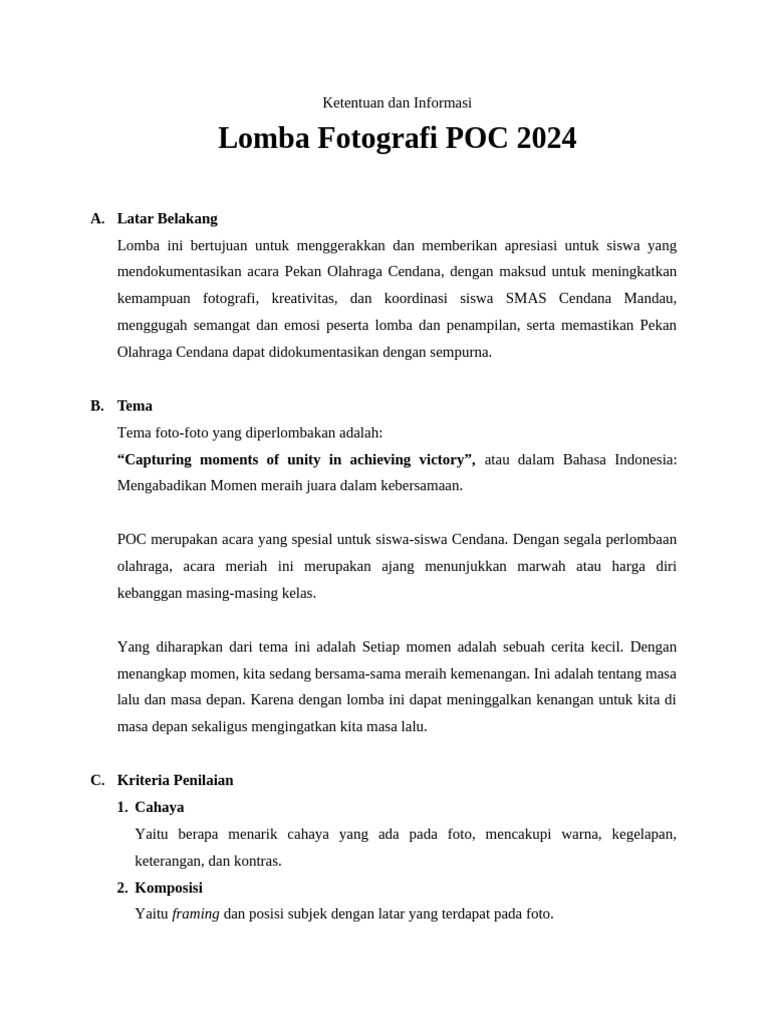 Teknis Fotografi POC | PDF | Karier & Perkembangan | Komputer