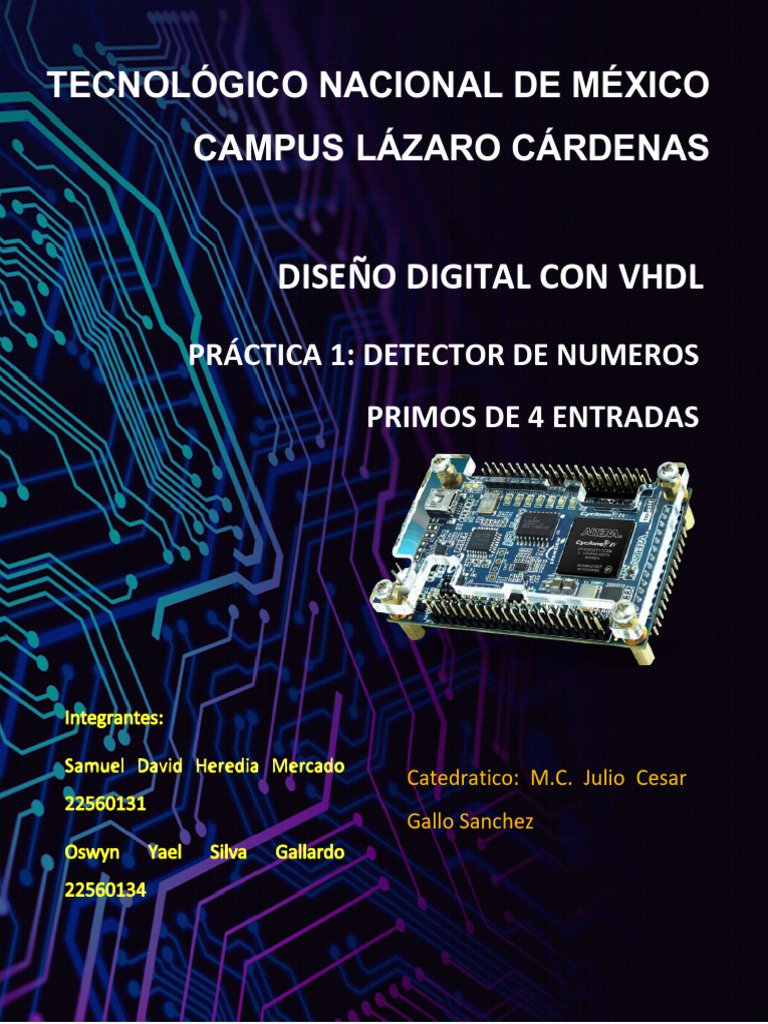 Practica 1.1 | PDF | Vhdl | Arreglos de compuertas lógicas programables ...