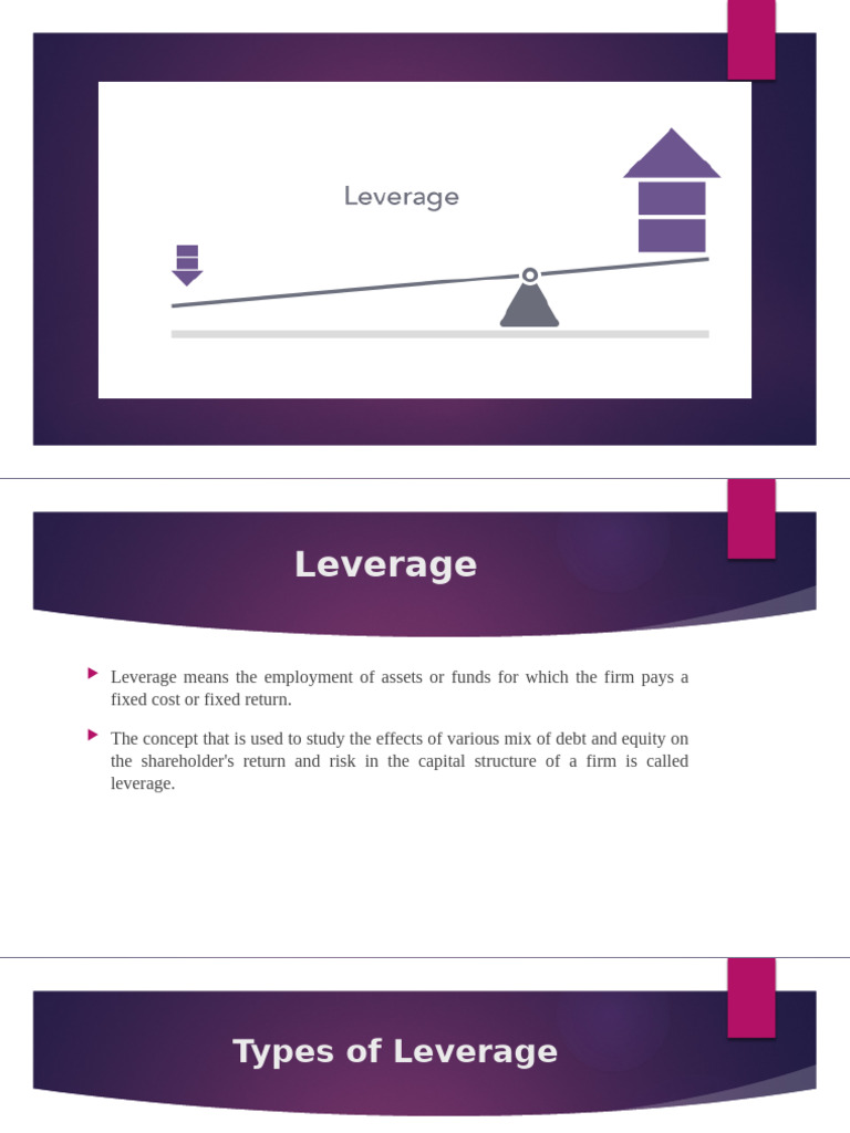 Financial Leverage - 1 | PDF | Law