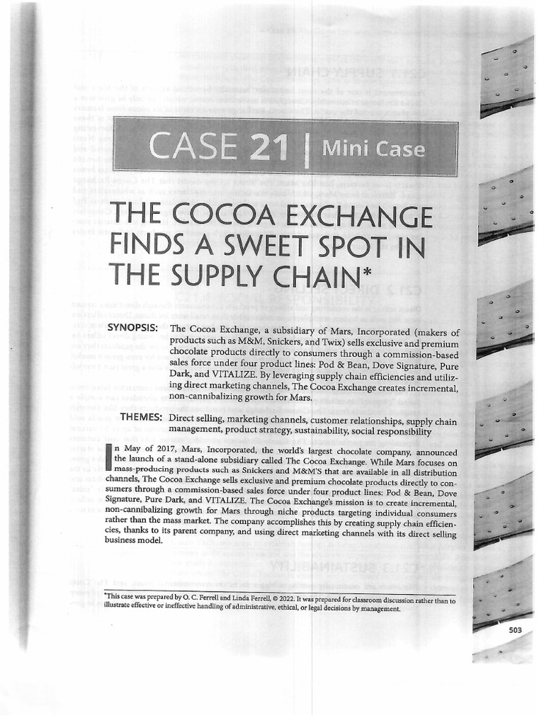 Cocoa Exchange Case Study | PDF
