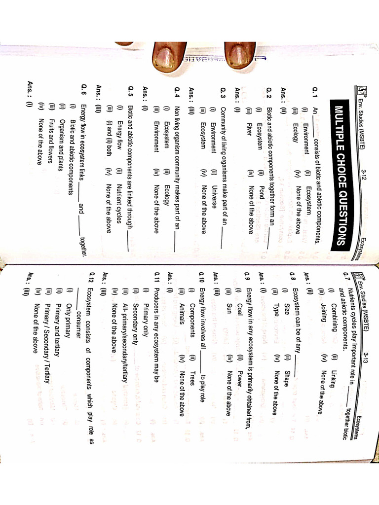 Chapter 3 EST Prelim Exam QB | PDF
