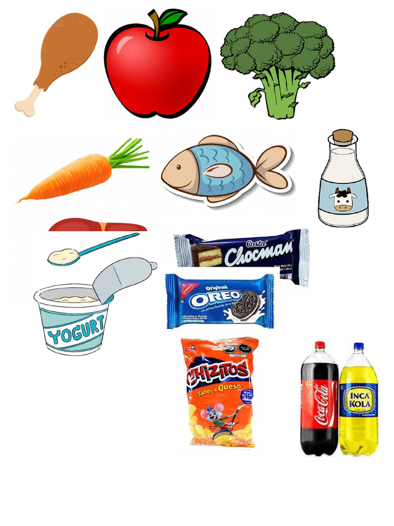 Alimentos Saludables y No Salubles | PDF