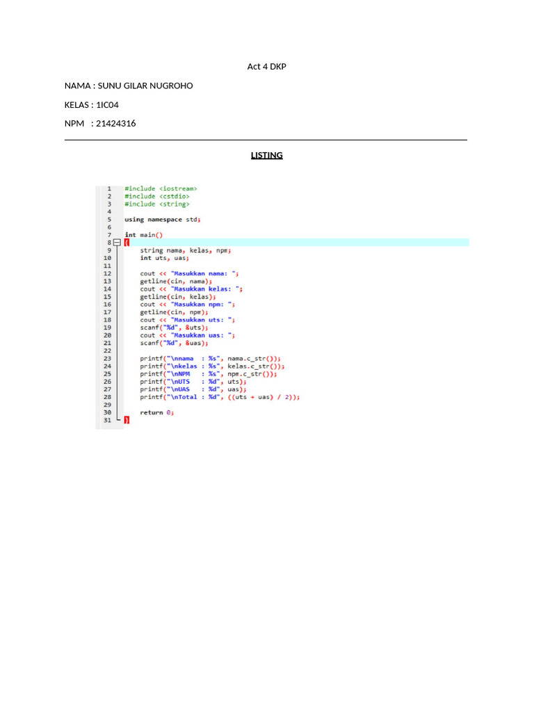 Act 4 DKP (1) SUNU | PDF