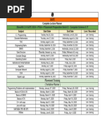 Cape Timetable 2025 | PDF