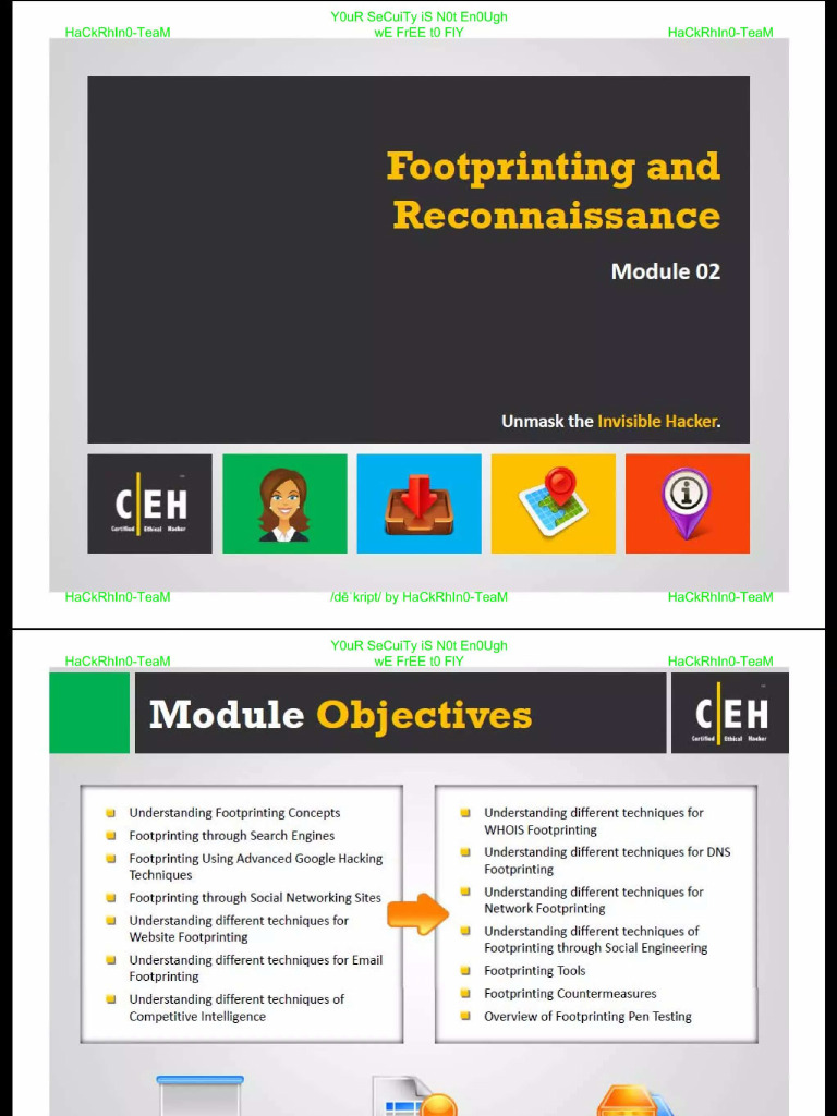 Module 02 - Footprinting and Reconnaissance | PDF