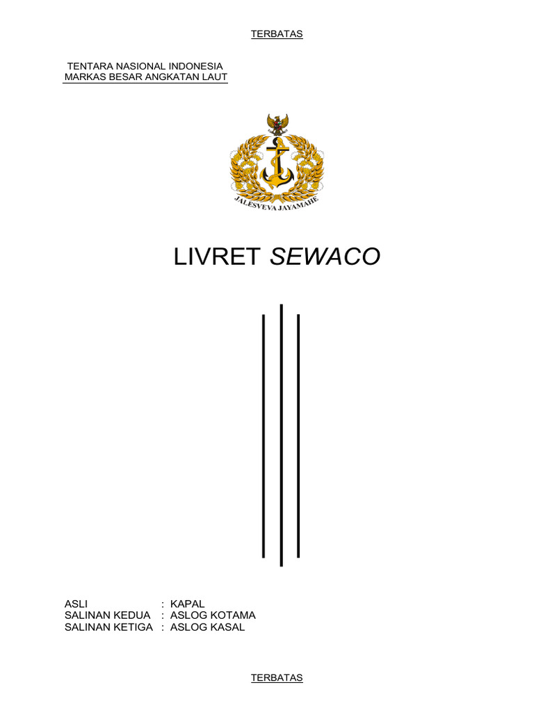 Livret Sewaco KRI Bung Karno-369 | PDF