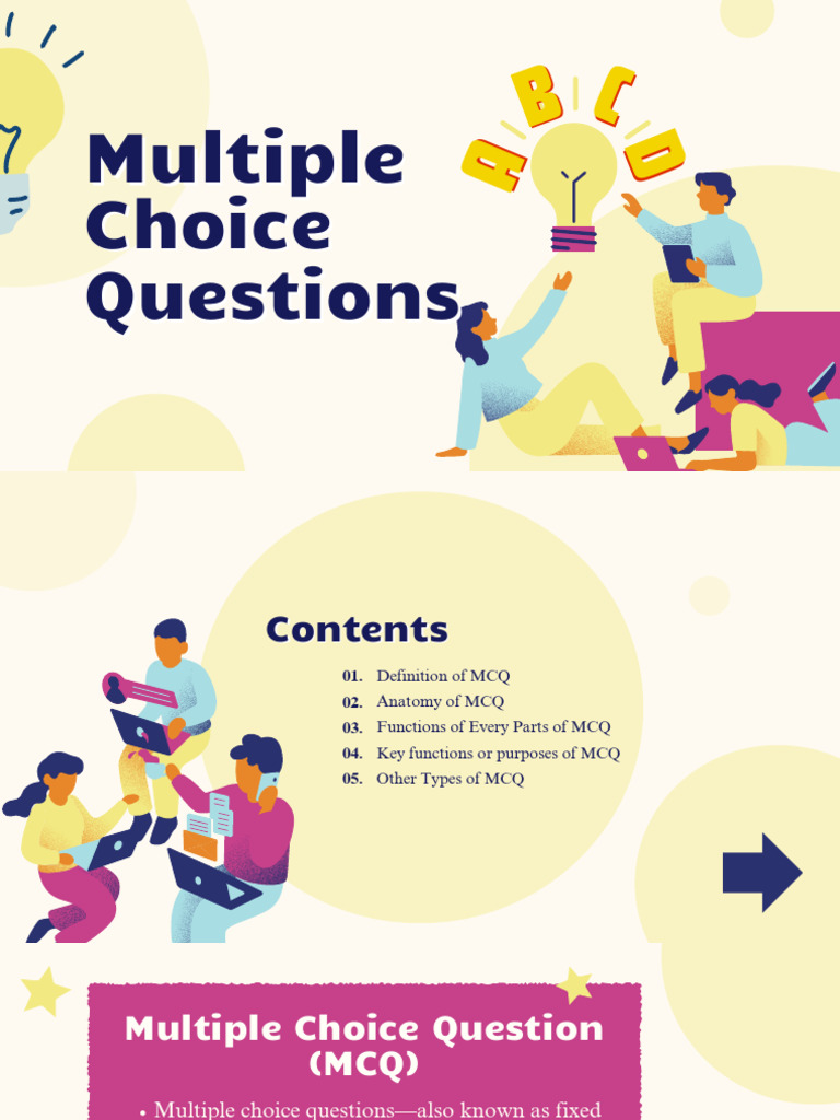 Yellow Illustrative Brainstorming Presentation | PDF | Multiple Choice | Educational Assessment