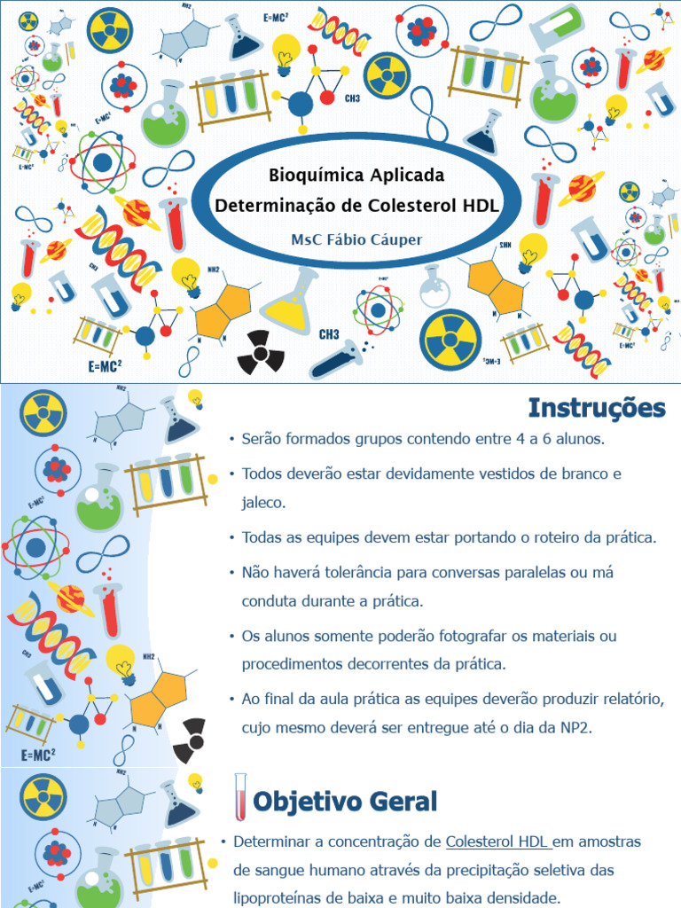 Determinação de Colesterol HDL em Sangue | PDF | Colesterol | Lipoproteína