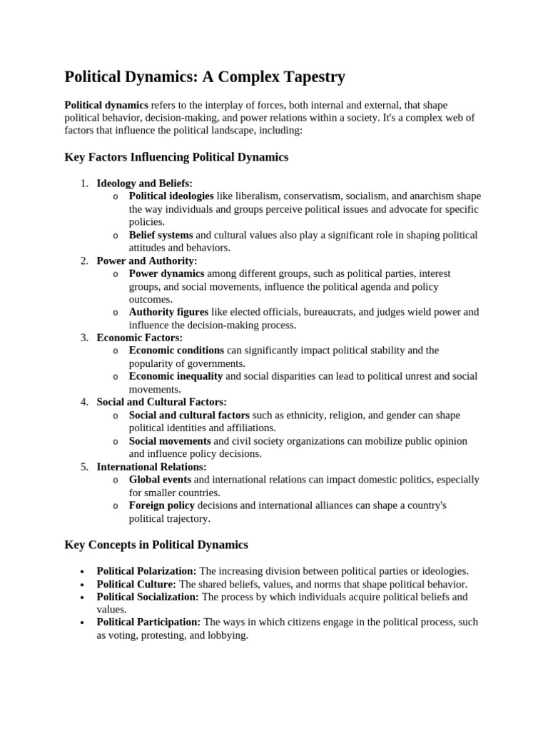 Political Dynamics | PDF | Social Movements | Political Parties
