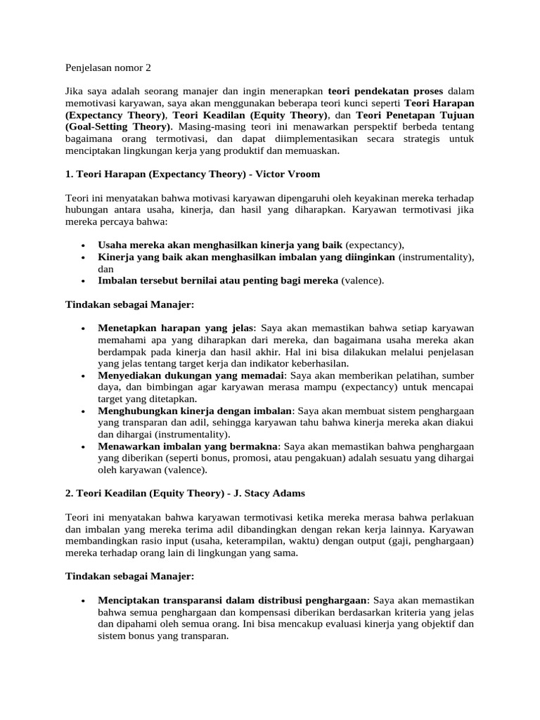 Penjelasan UTS Manajemen SDM Lanjutan | PDF