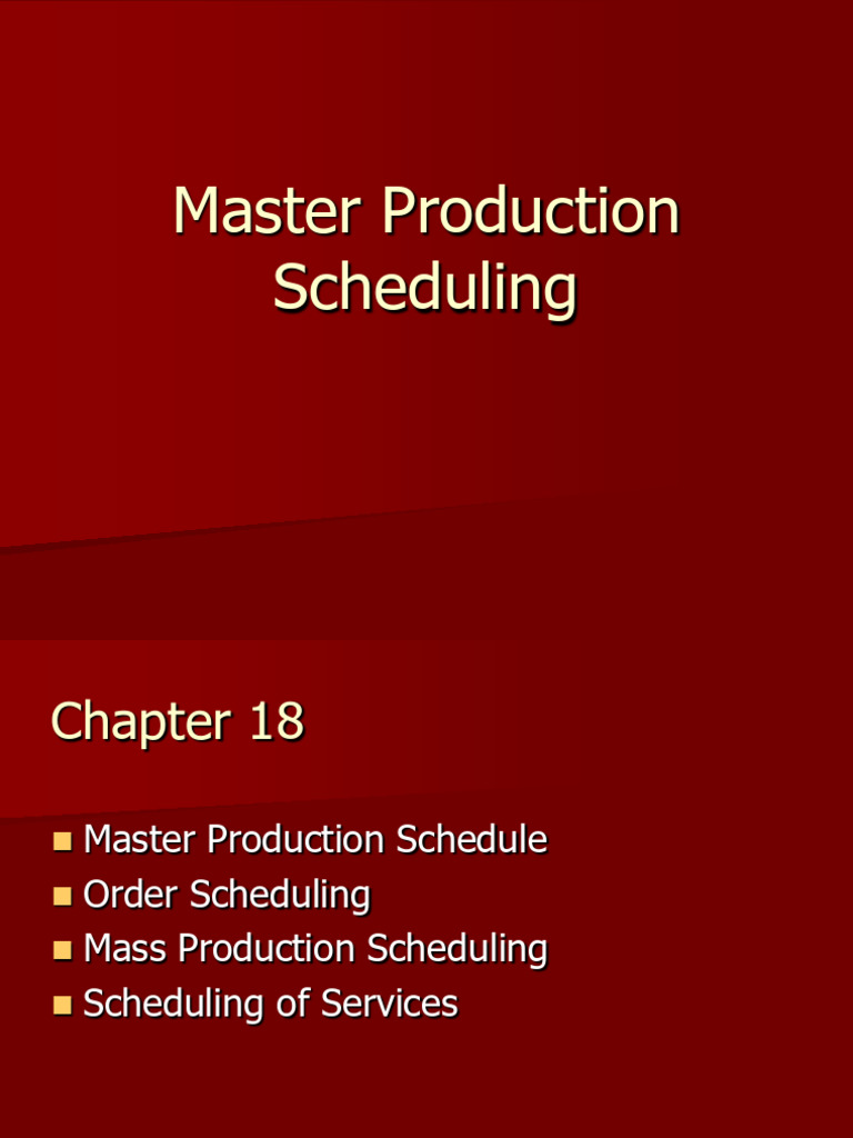 04.master Production Scheduling | PDF | Inventory | Economies
