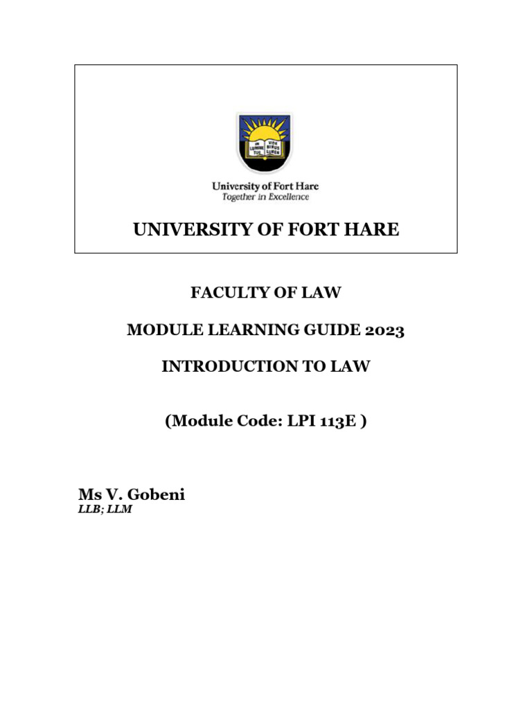 First Year Law Module Overview | PDF | Plagiarism | Evidence (Law)
