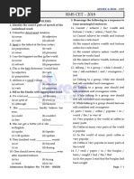 Ieo Sample Paper Class-5 2025-26 | PDF | Verb | English Language