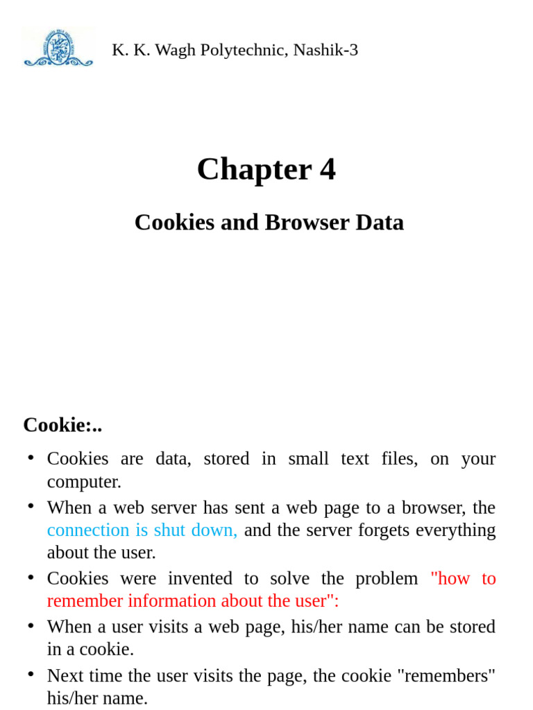 Chapter-4 Cookies LO1 | PDF | Http Cookie | Java Script
