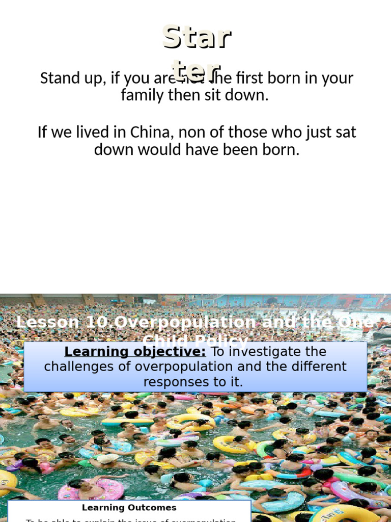 Lesson. China One Child Policy | PDF | China | World Politics