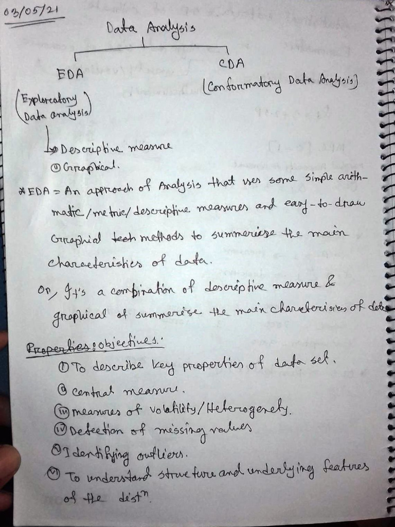 Lecture 01 Exploratory Data Analysis | PDF
