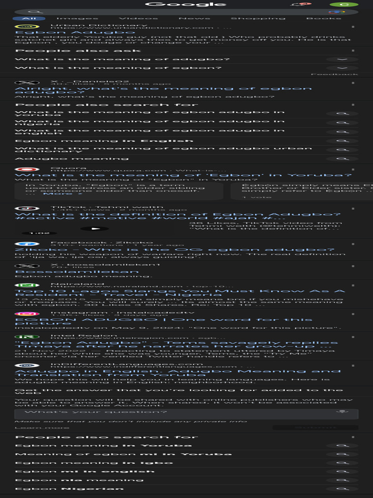 What Is The Meaning of Egbon Adugbo - Google Search | PDF